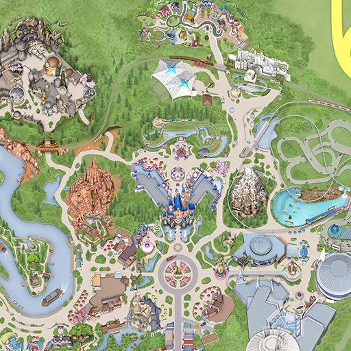 Current Disneyland Map