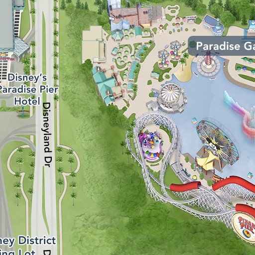 California Adventure Park 0017 2 Premade Printed Scrapbook Pages paper ...
